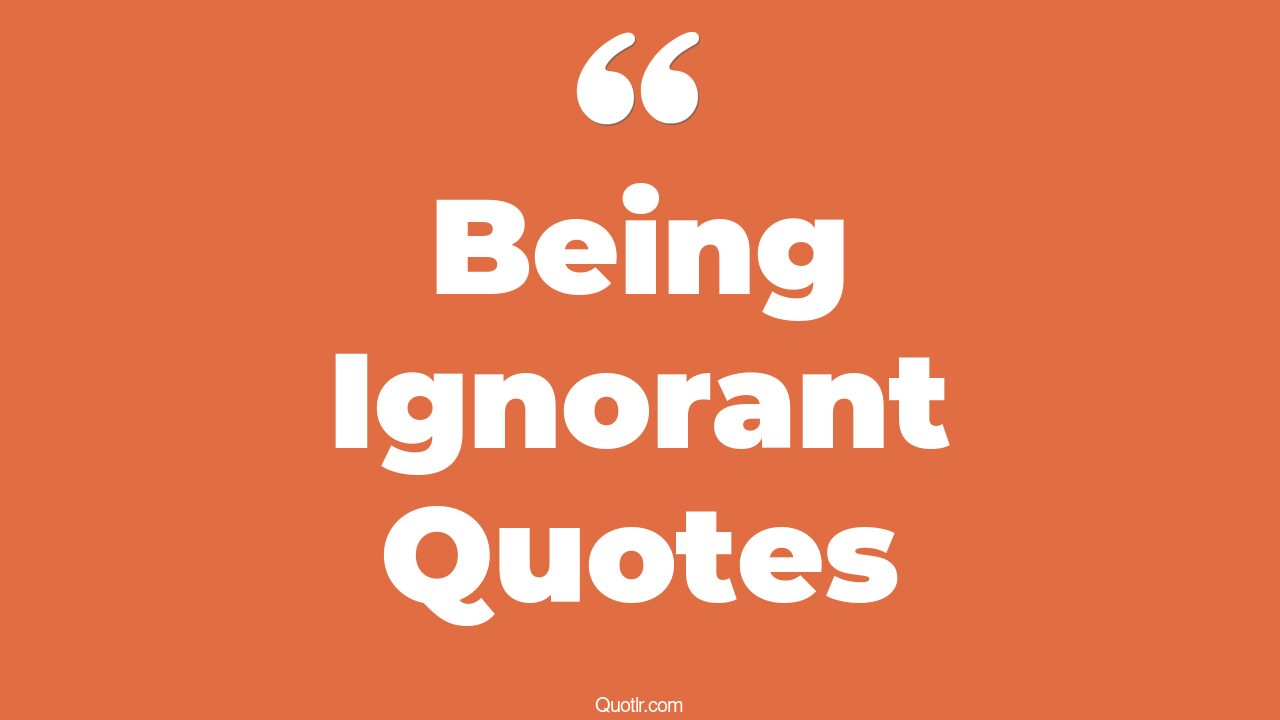 The 35 Being Ignorant Quotes Page 16 QUOTLR 