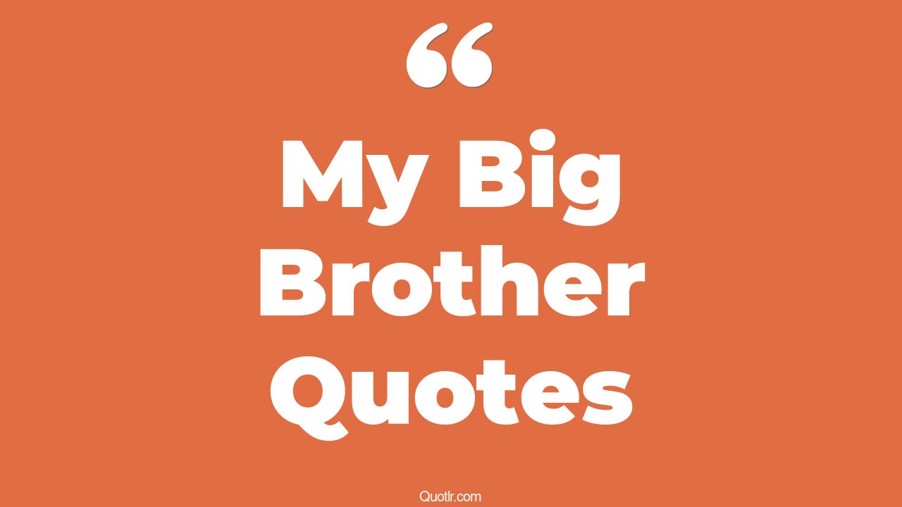 69+ Unconventional My Big Brother Quotes That Will Unlock Your True ...