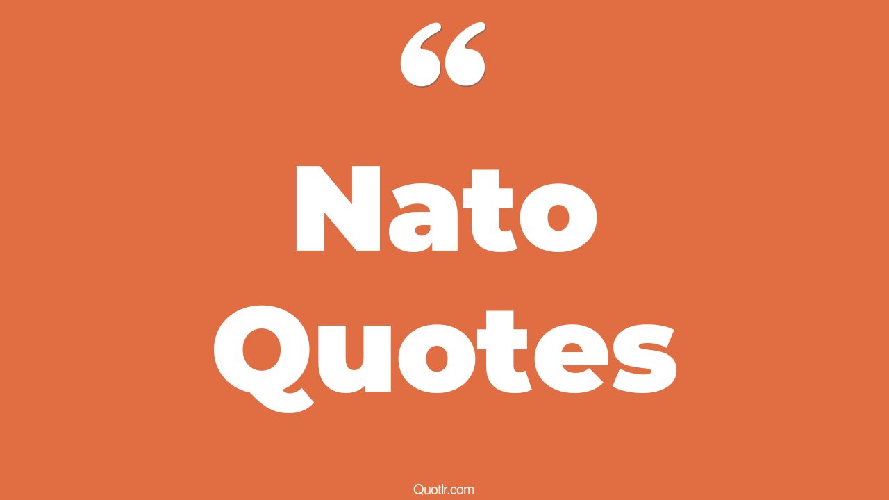70 Almighty Nato Quotes (formation of nato, putin nato, nato and warsaw ...