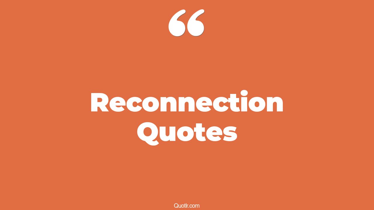 76 Professional Reconnection Quotes (disconnect to reconnect, family ...