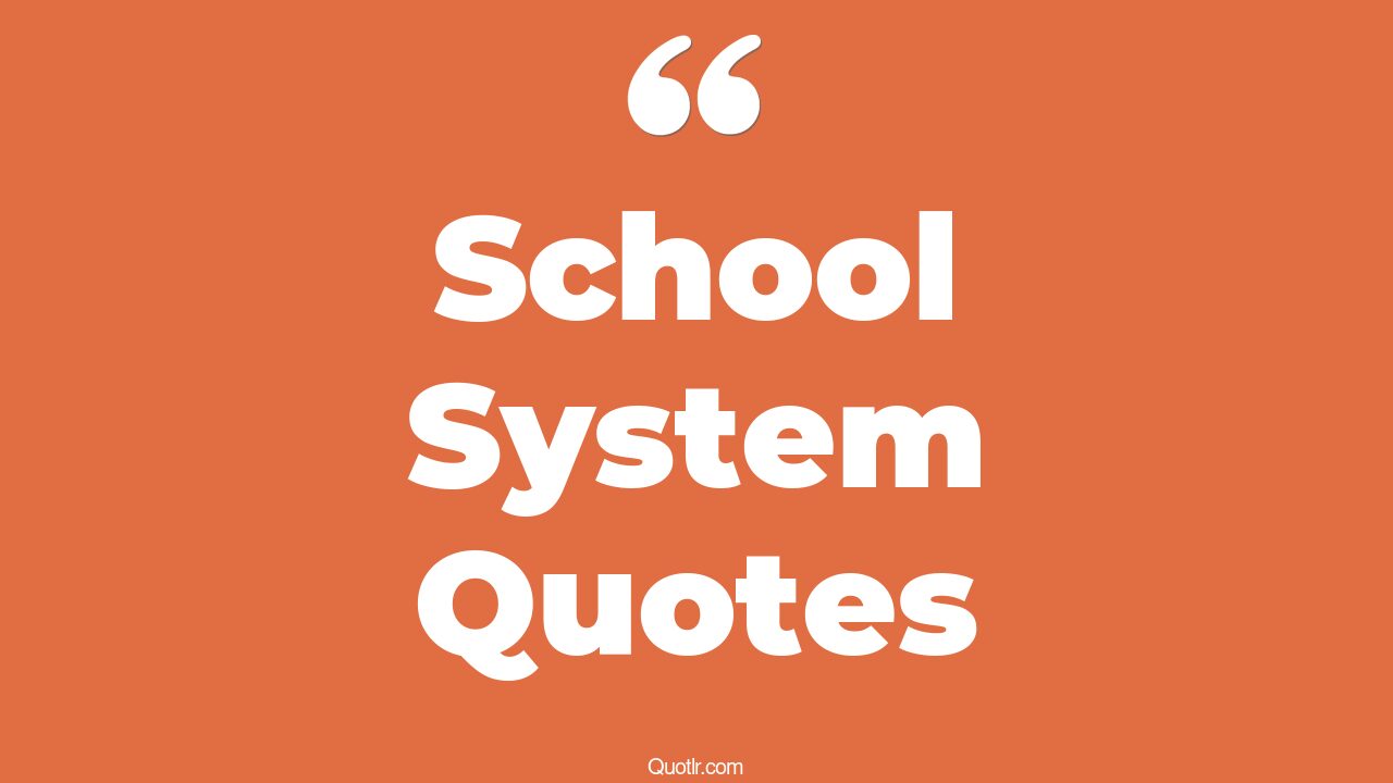 45+ Pleasurable School System Quotes That Will Unlock Your True Potential